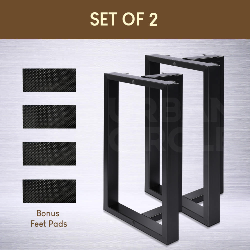 Furb 2x T-shaped Table Legs Coffee Dinner Table Industrial Desk Bench ...